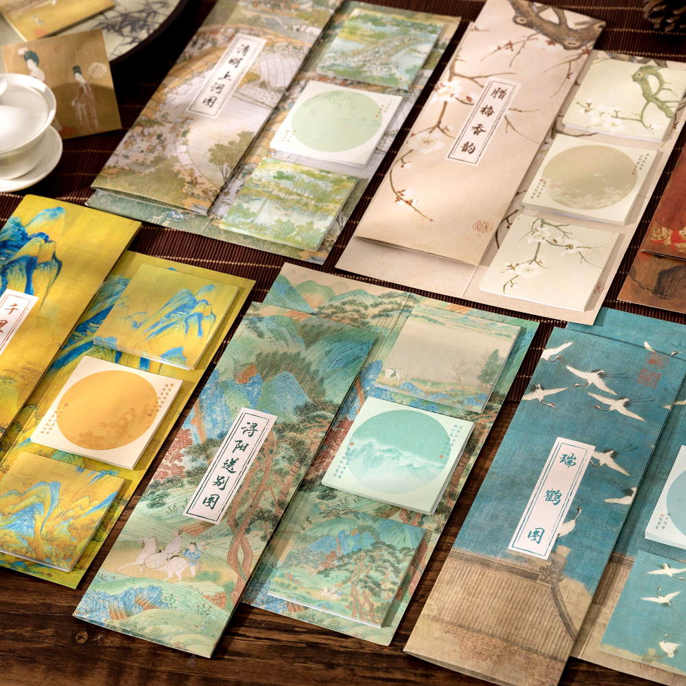【SkinHorizon】60Pcs Tang Dynasty Women Landscape Paintings Stickers ...