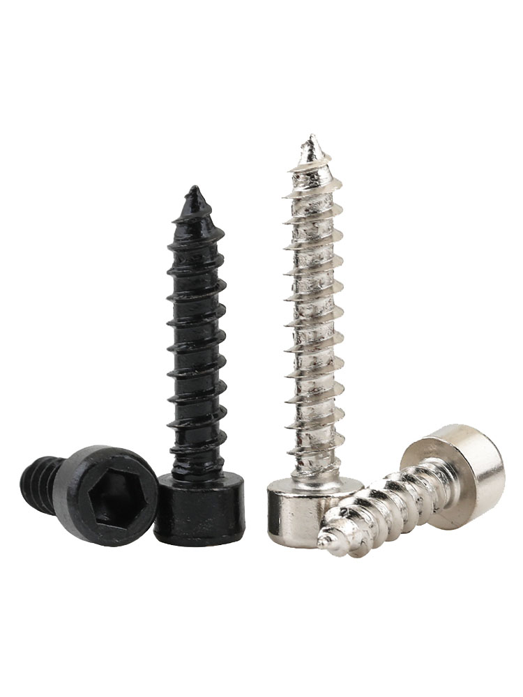 Nickel Plated/black Socket Tapping Screws Cup Hexagon Socket Tapping ...