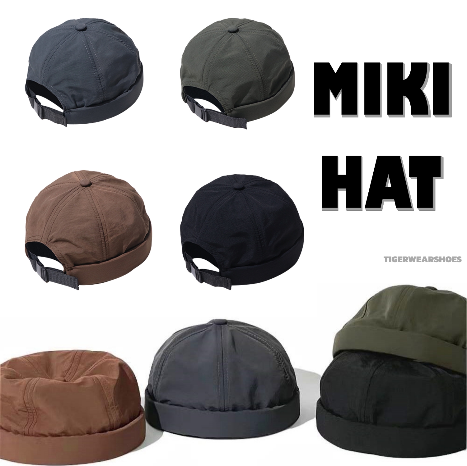 หมวกมิกิ Miki Hat หมวกผ้าร่ม น้ำหนักเบา ใส่สบายแห้งไว ระบายอากาศดี หมวก ...