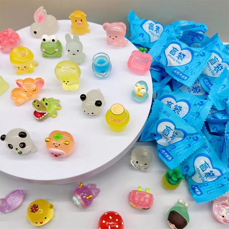 100pcs Blind Empty Bag Toys Cartoon Miniature Animal DIY Ornaments ...