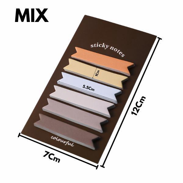 Sticky Notes Kertas Notes Gradiasi 6in1 Tempelan Kertas Catatan 120 ...