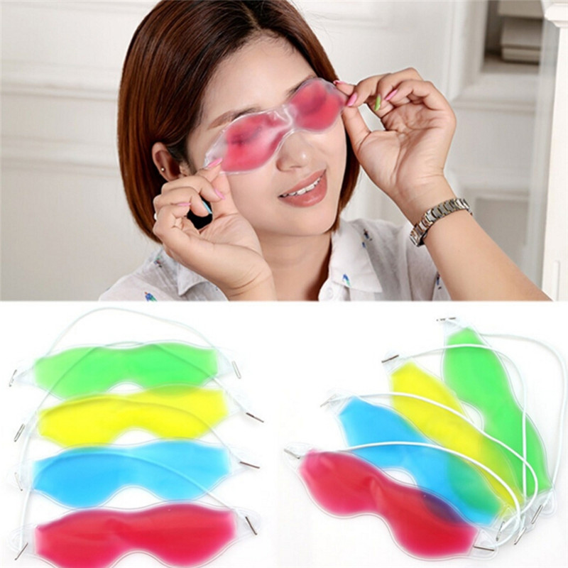Gel Eye Mask Cold Pack Warm Hot Heat Ice Cool Soothing Tired Eyes ...