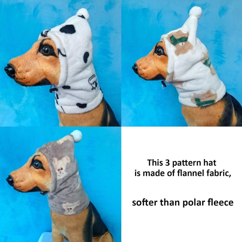 New Cover Head Dog Calming Earmuffs Cartoon Anxiety Relief Pet Hat ...