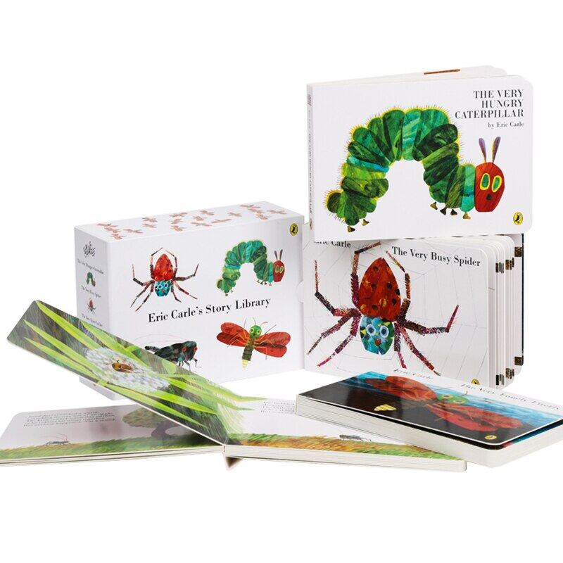4 Books Hard Cover Eric Carle Board Book Set for Baby Toddlers Story ...
