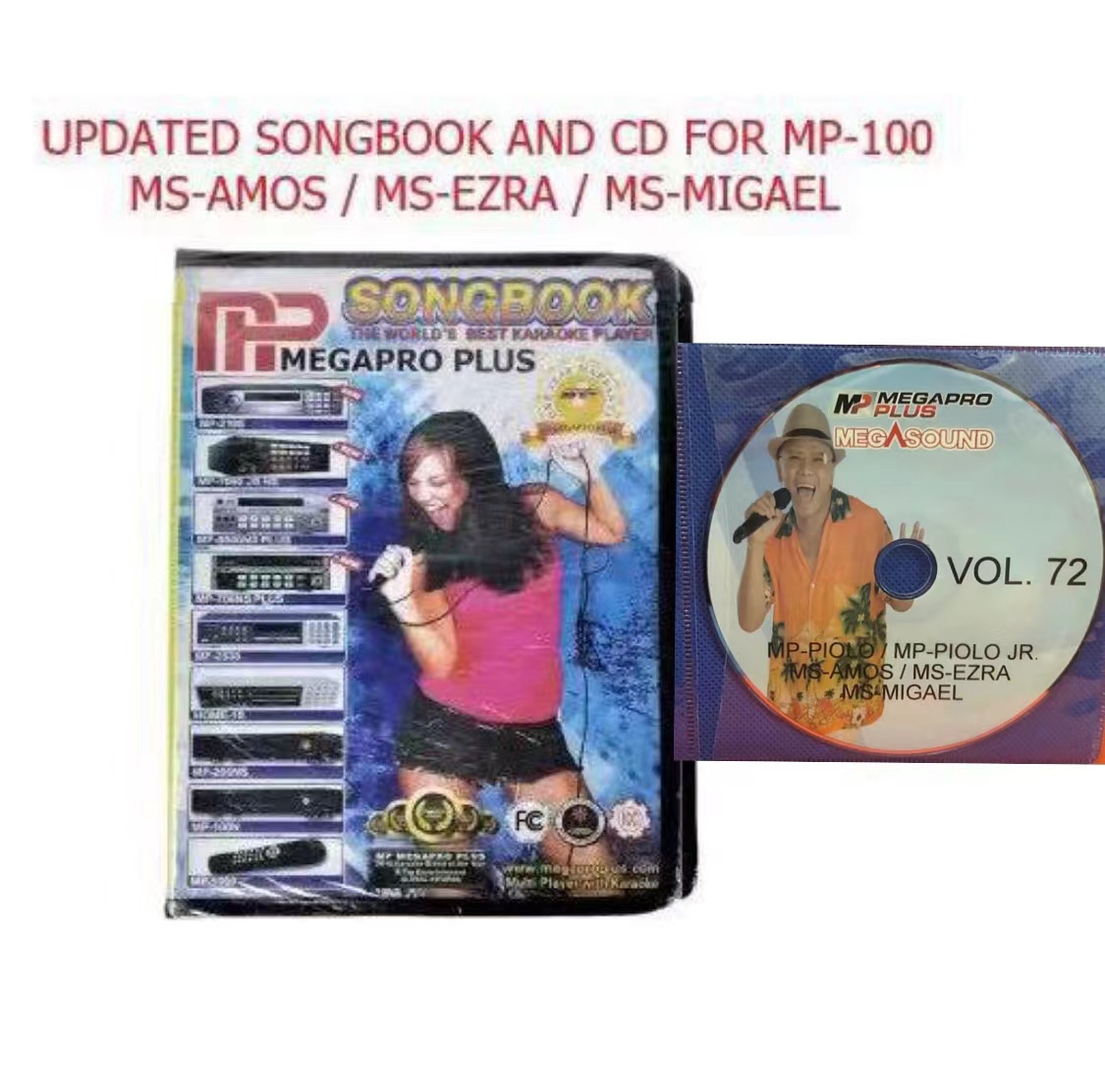 Megapro Plus Songbook with full Songlist & Updated CD for MP-100 Piolo ...