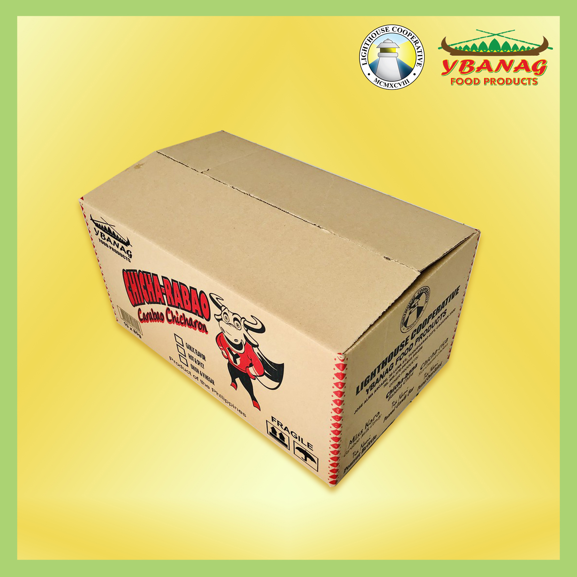 Chicharabao In a Box 12 Pcs Assorted Chicharon Kalabaw | Lazada PH