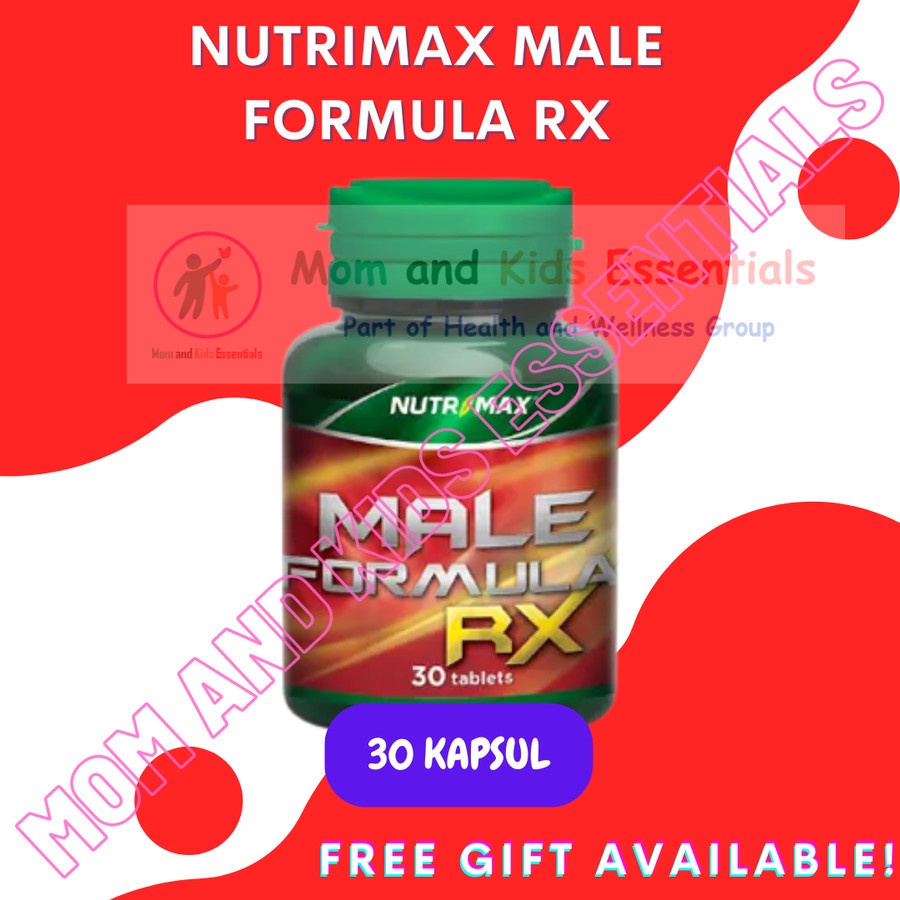 NUTRIMAX MALE FORMULA RX 30 KAPSUL VITAMIN PRIA KUAT PERKASA | Lazada ...