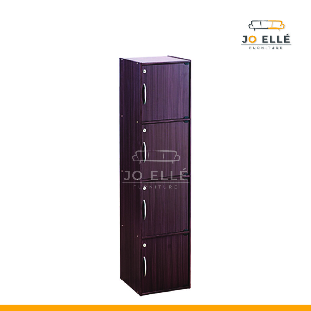 Jo ELLE - Zim 4 Doors Storage Cabinet with Lock / Storage Box / Almari ...