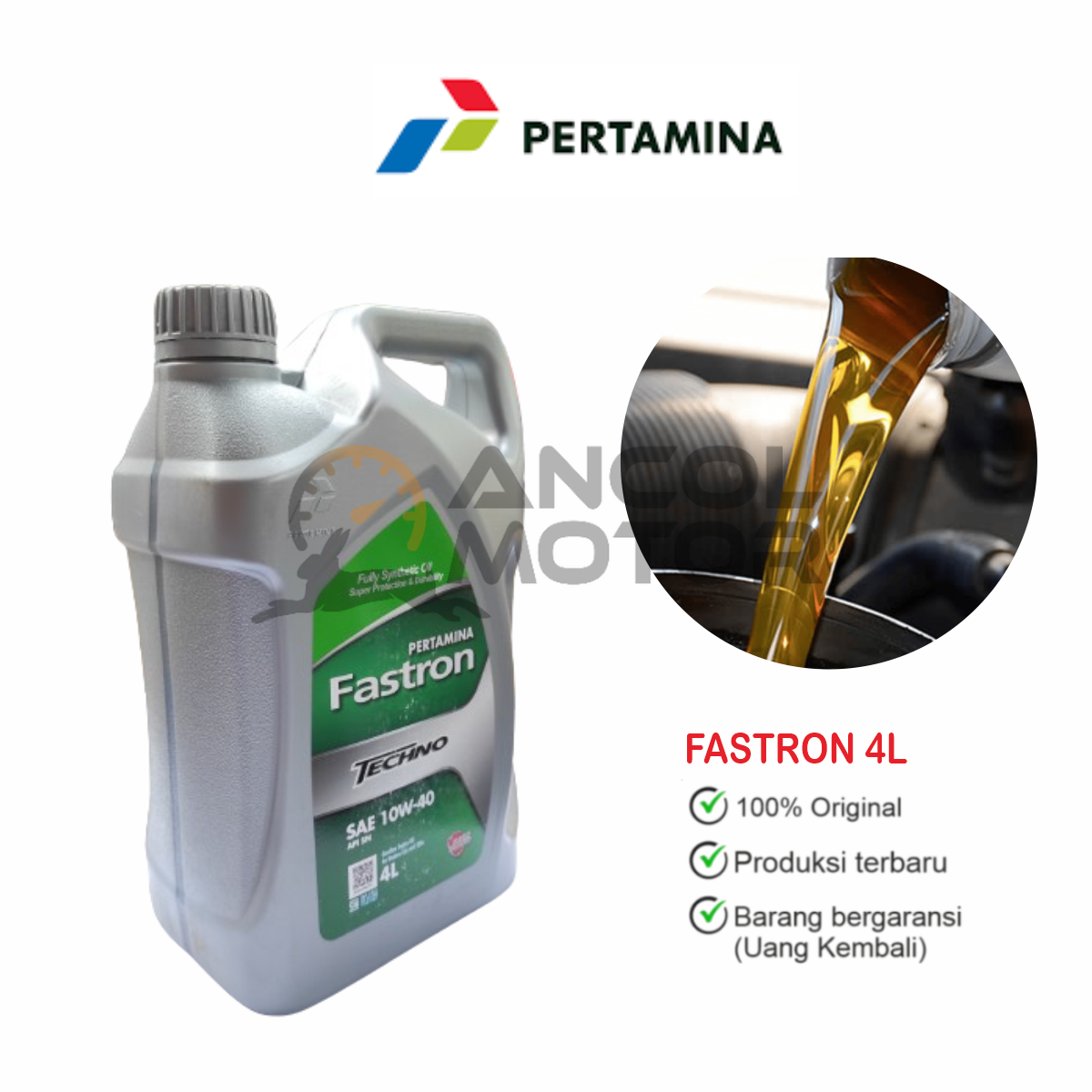 Pertamina Fastron Techno 10W-40 API SN Oli Mobil Galon 4L | Lazada ...