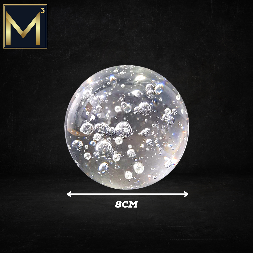 DECORATIVE CRYSTAL BALL/ICE CRACK DESIGN WATER FOUNTAIN CRYSTAL GLASS ...