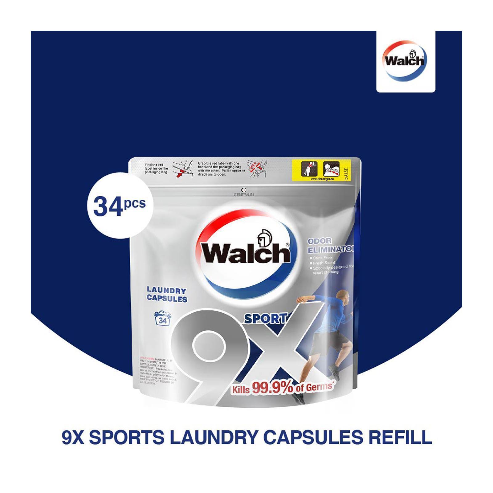 Walch 9X Sports Laundry Capsules Refill Pack 34pcs | Lazada Singapore