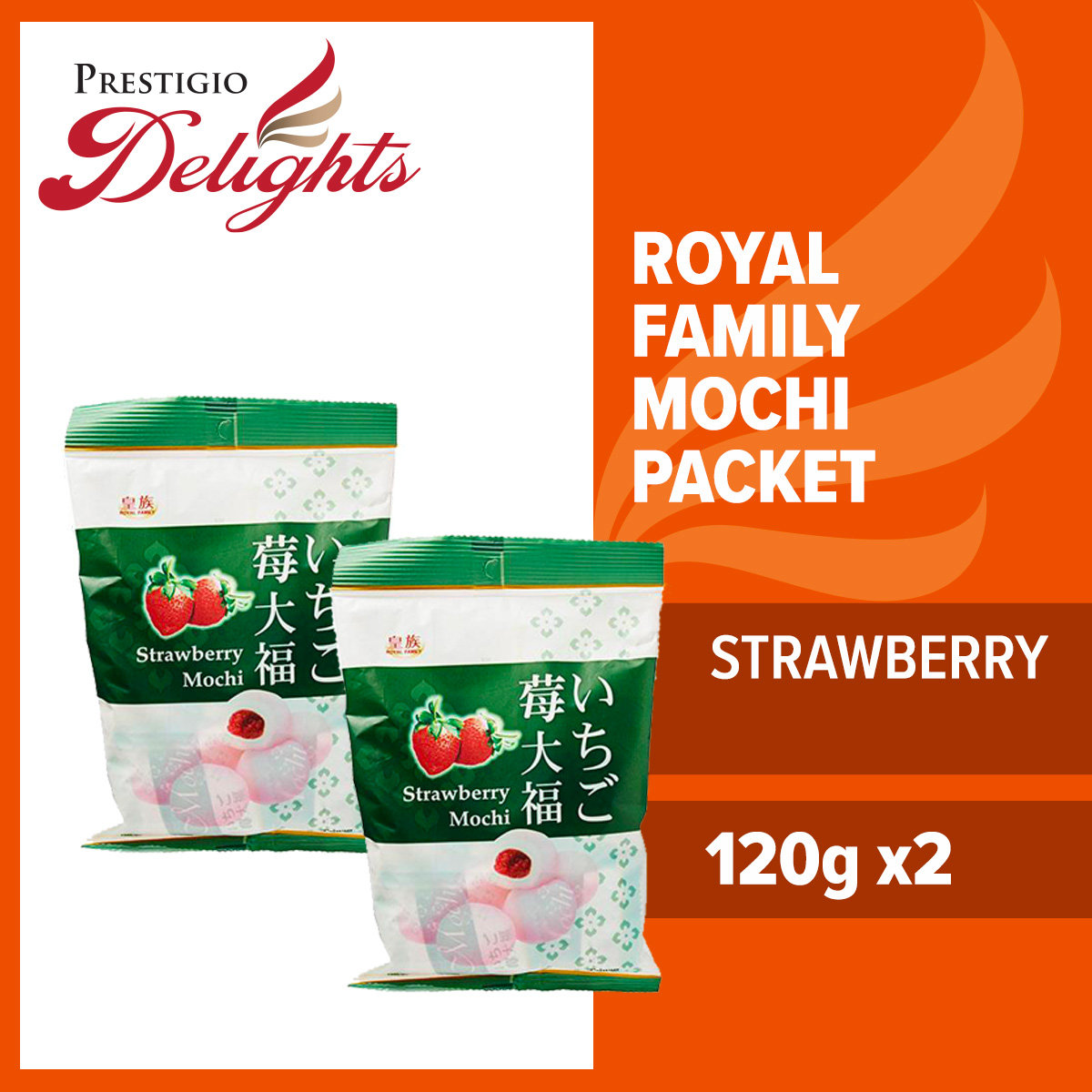 Royal Family Strawberry Mochi Packet 120g Bundle of 2 | Lazada Singapore