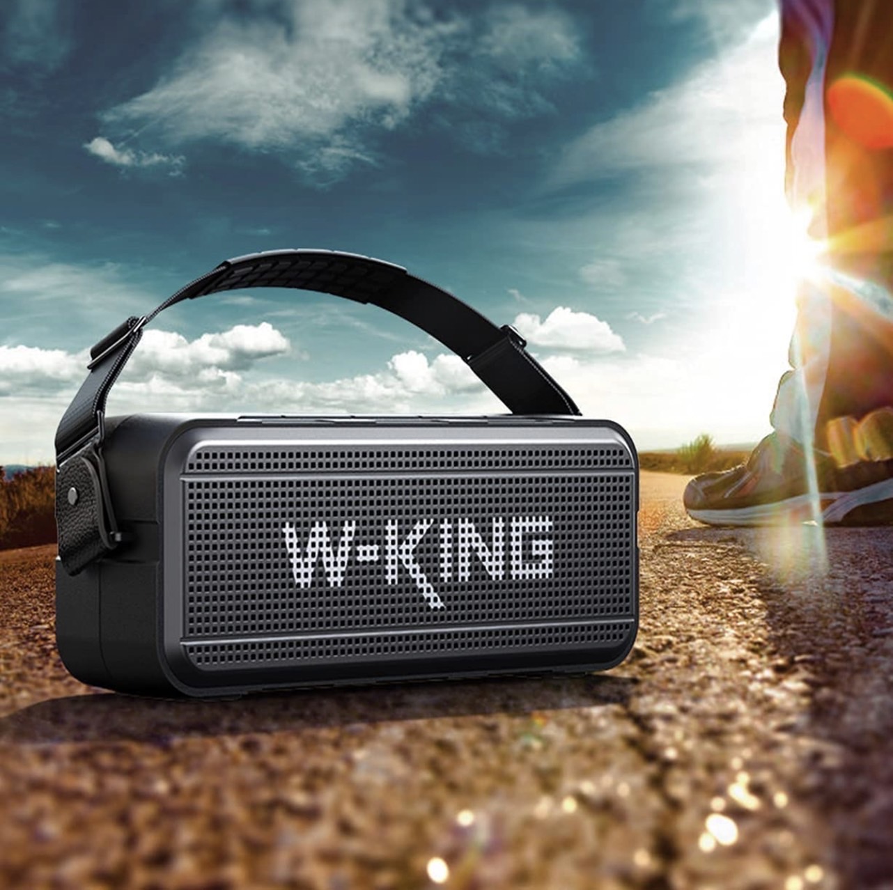 W-king S27 ลำโพงบลูทูธ กำลังขับ 40W เบสแน่น เสียงกระหึ่ม กันน้ำ iPX6 ...