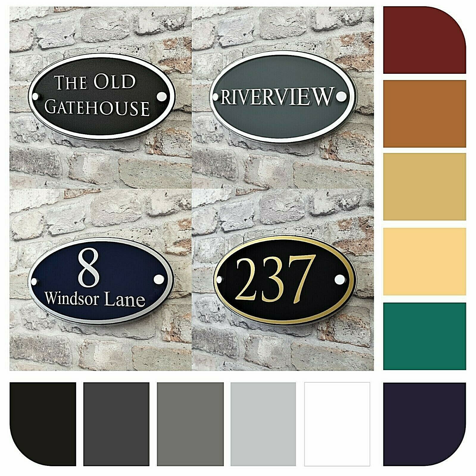 【TopazTrove】Personalised House Address Plaque or number of signs ...