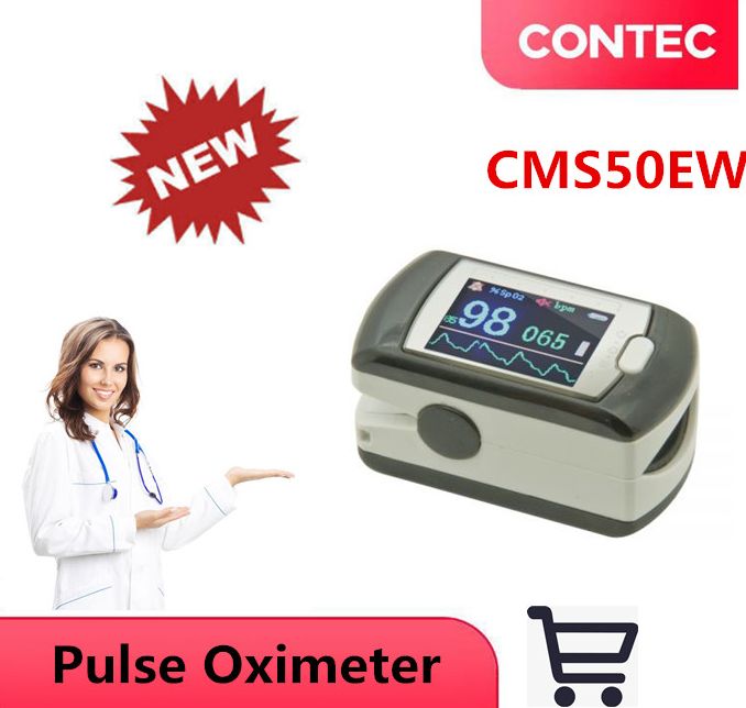 FDA Contec Fingertip Pulse Oximeter CMS50EW Blood Oxygen Bluetooth Spo2 Monitor | Lazada