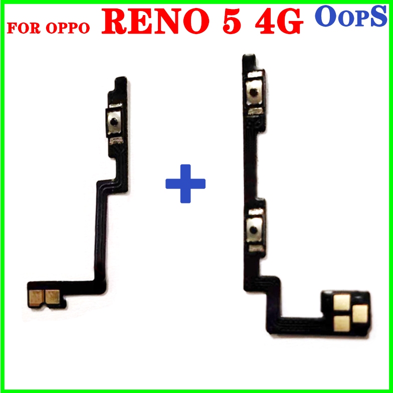 Reno 5 Power On Off Volume Button For Oppo Reno5 4G 5G Up Down Side Key ...
