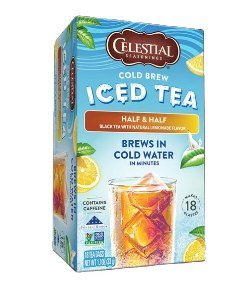 Celestial Seasonings Cold Brew ICED Half & Half Black Tea with Lemonade ...