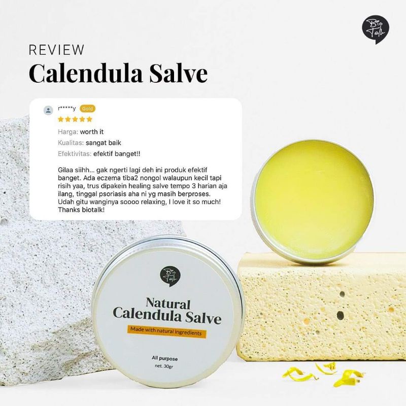 Bio Talk Calendula Healing Salve untuk eczema & kulit kering biotalk | Lazada Indonesia