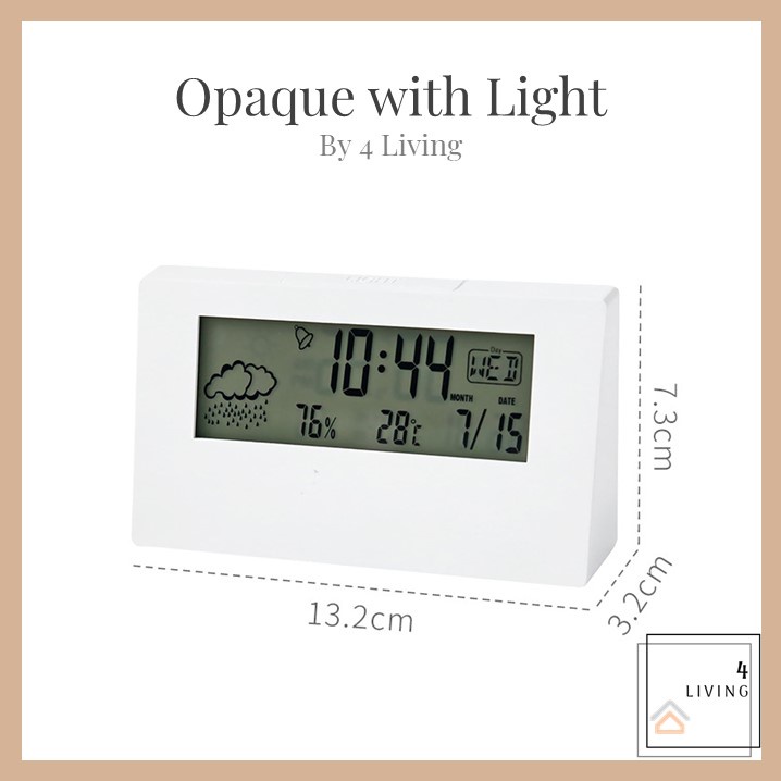 4 Living Digital Clock Table Clock Desktop Clock Jam Meja Digital Jam ...