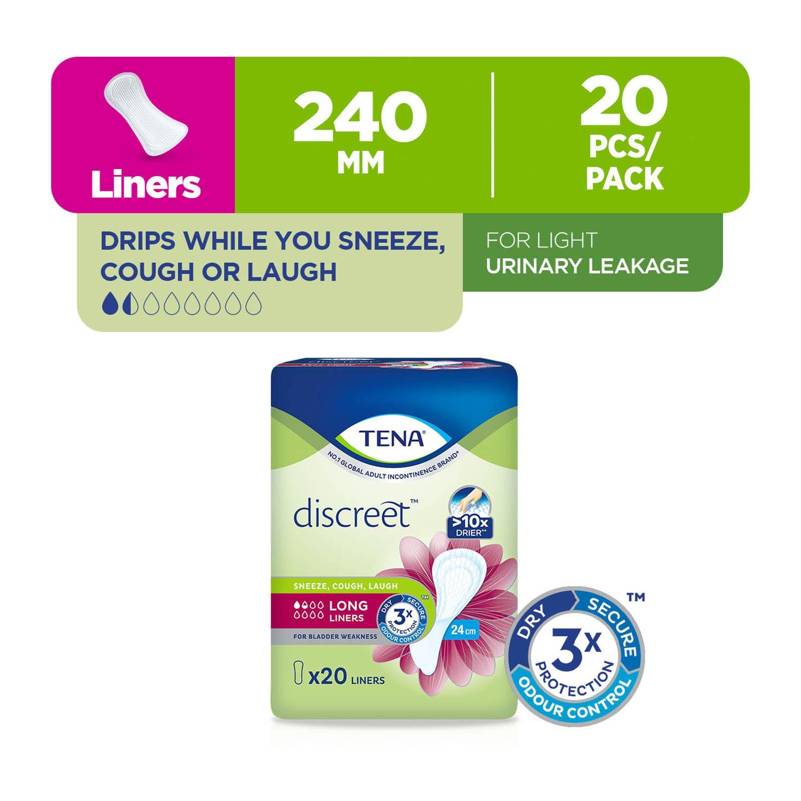 TENA Discreet Long Liner 240mm (20s) (Laz Mama Shop) | Lazada Singapore