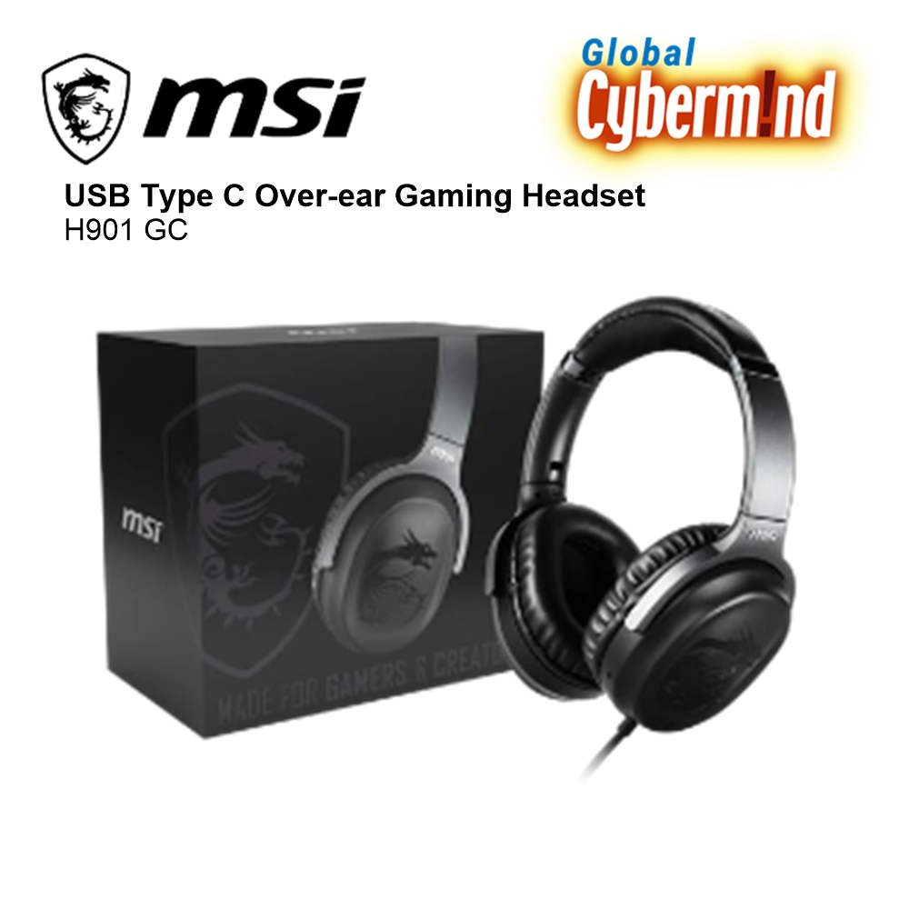 (Anniversary Sale) MSI H901 GC USB TYPE-C GAMING HEADSET (Brought to you by Global Cybermind ...