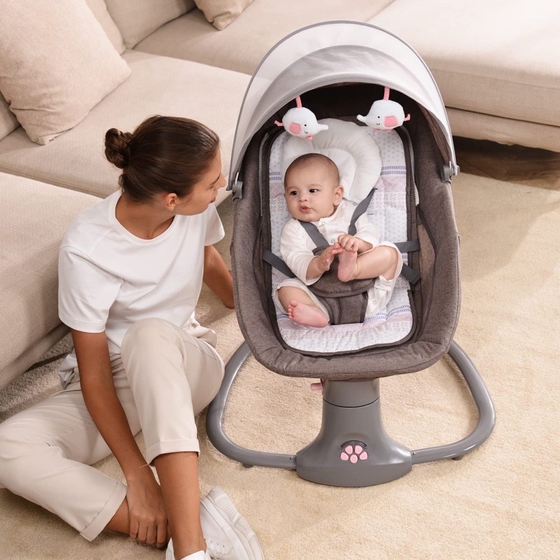 Mastela Baby Swing 3 in 1 Atuo Swing Bouncer Bassinet Electric Deluxe ...