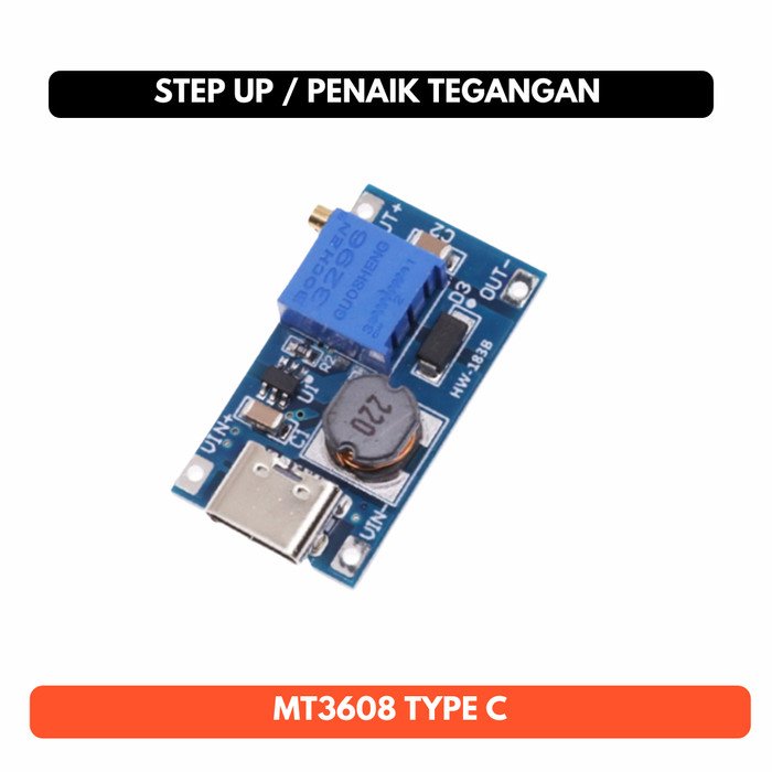 MT3608 Type tipe C Module Modul Step Up Stepup MT 3608 Boost Converter ...