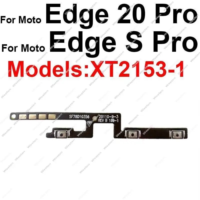 On OFF Key Power Volume Buttons Flex Cable For Motorola MOTO Edge S 20 ...