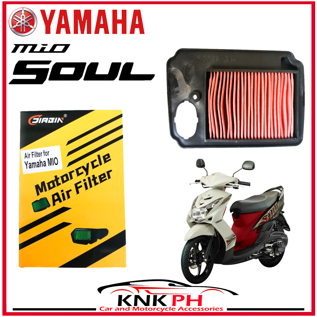 YAMAHA MIO SOUL CARB TYPE OLD MODEL MOTORCYCLE AIR FILTER ELEMENT ...