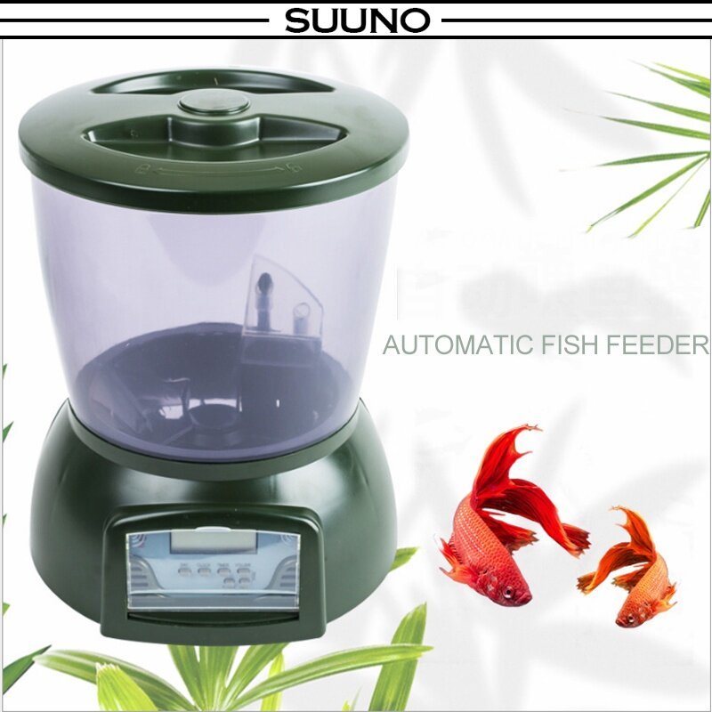 Automatic Fish Feeder 3.8L Auto Fish Food Feeder Aquarium Fish Feeder ...