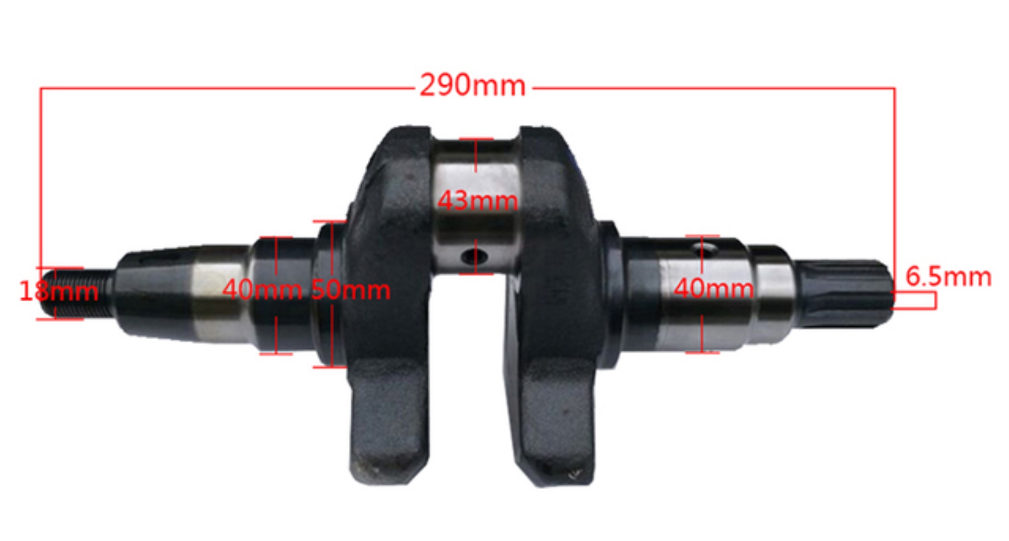 Top Quality Spline Crankshaft Fits 192F 192FA 12HP Air Cool Diesel ...