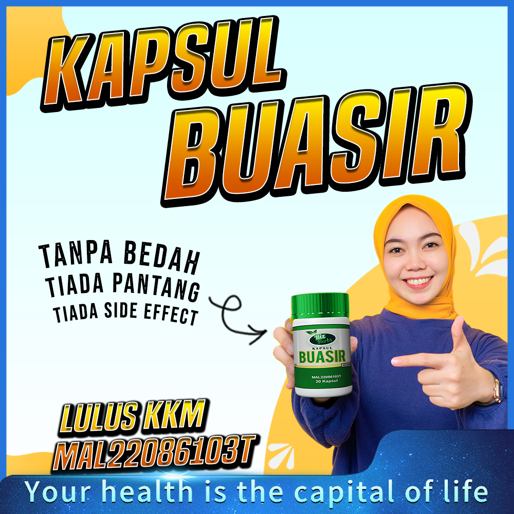 KAPSUL UBAT BUASIR KECUT DALAM 5 HARI [LULUS KKM] | Lazada