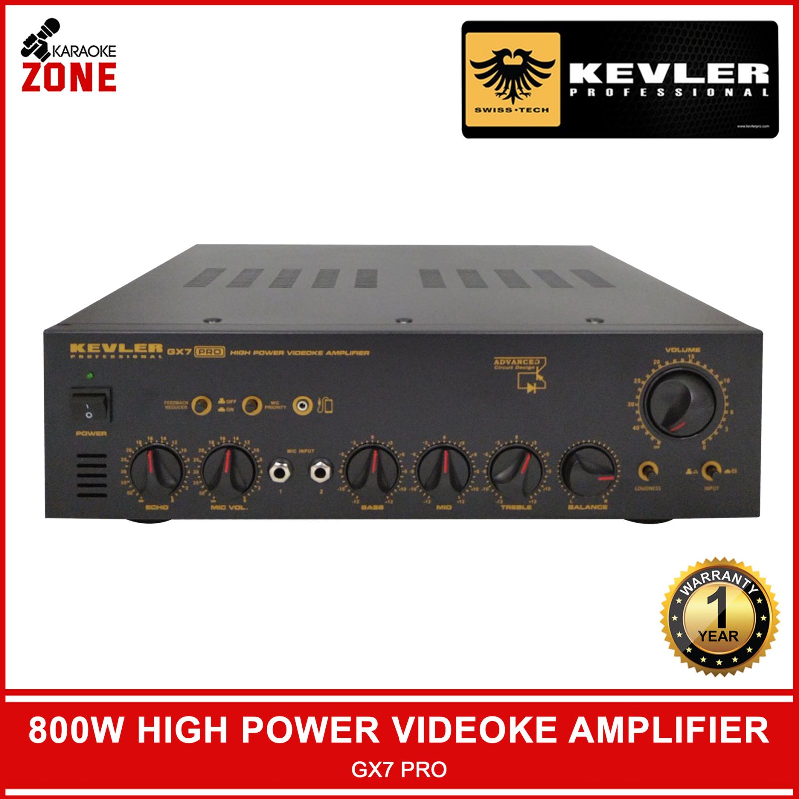 Kevler GX7 PRO / High Power Amplifier / Kevler Original GX 7 Pro Amplifier 800W X 2 / Videoke ...