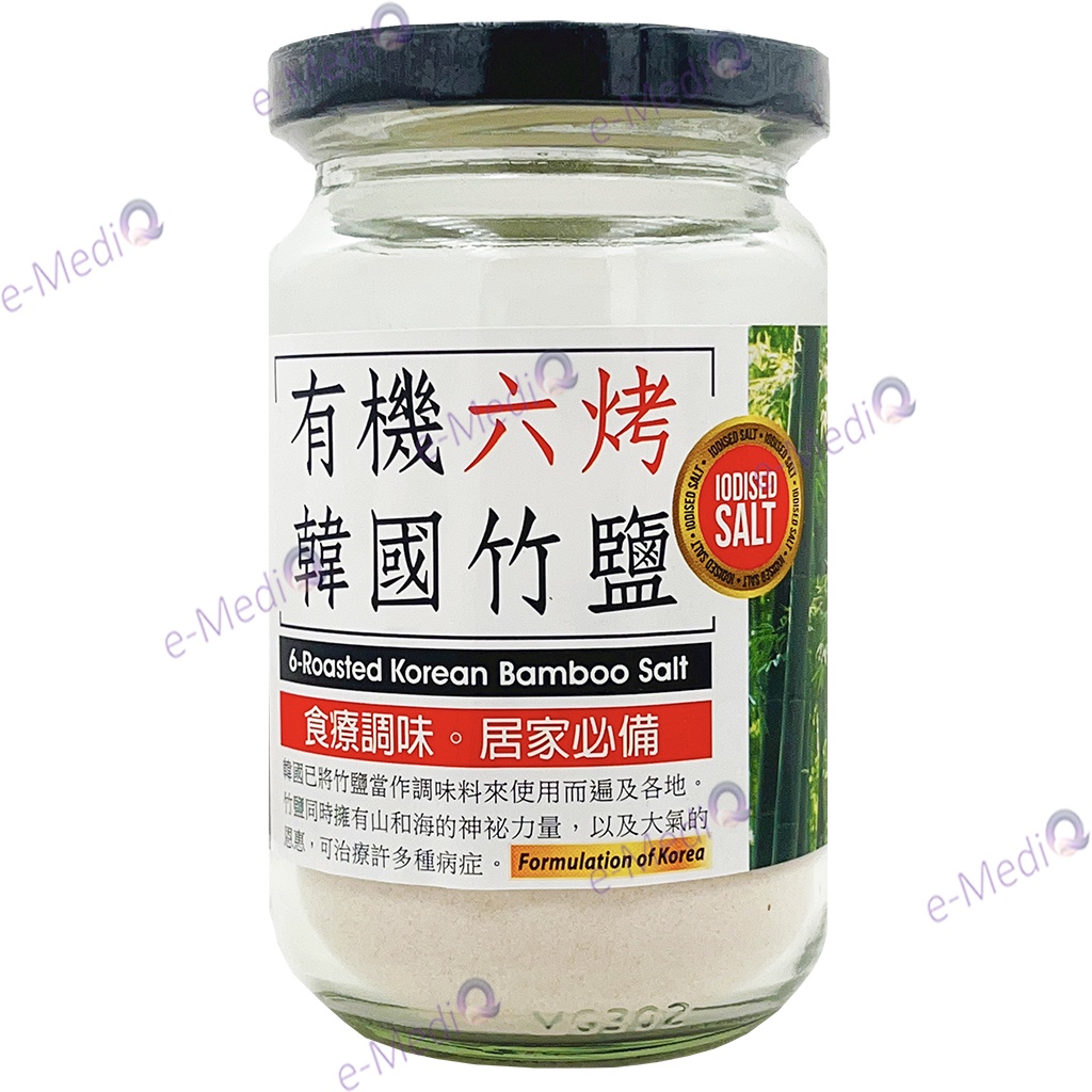 MH FOOD Korean Bamboo Salt﻿ (9 Roasted / 6 Roasted) 200g Bottle [有机九烤 ...
