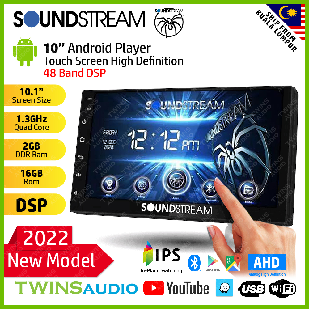 Soundstream Android Player 9” / 10.1” IPS Touch Screen HD Car ...