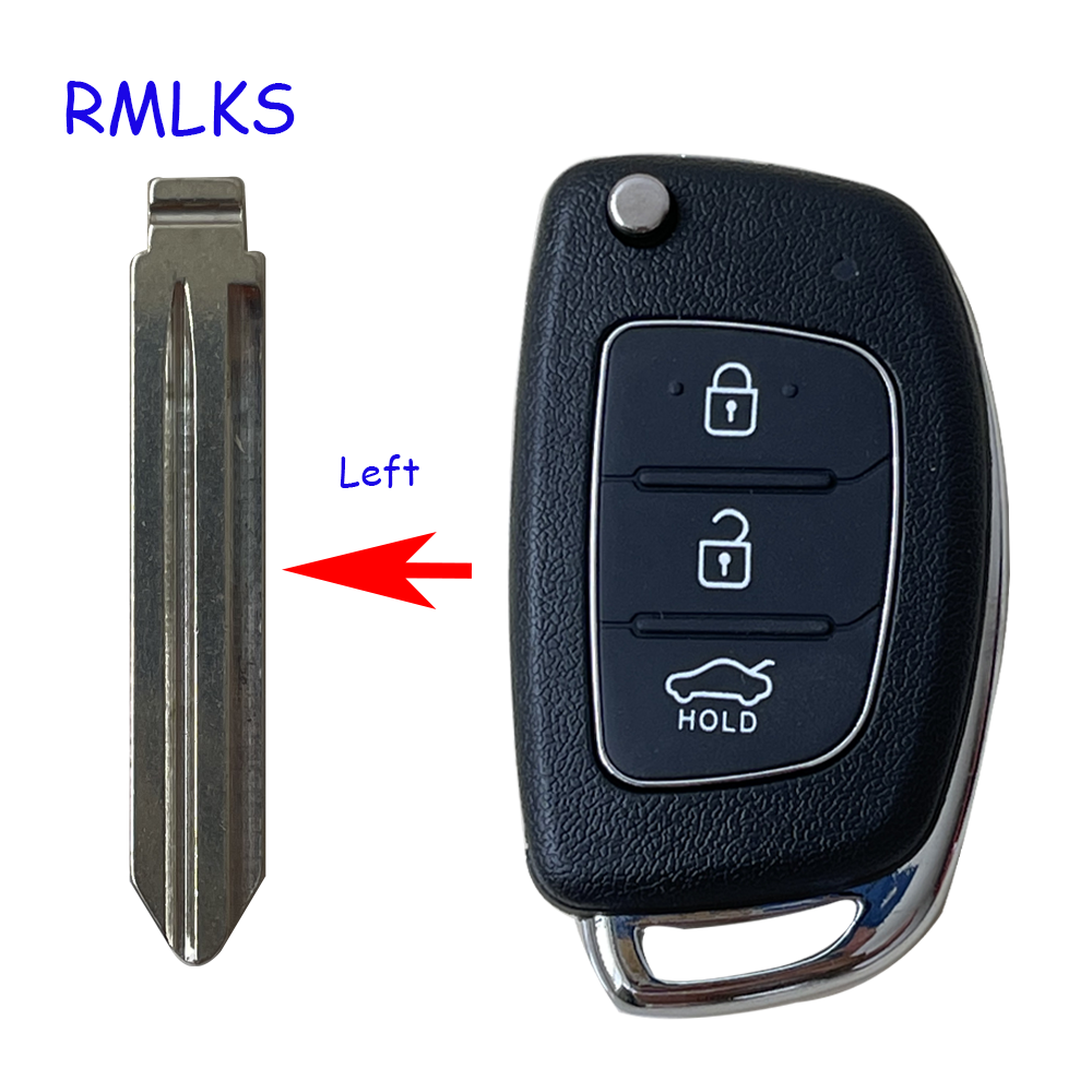 New 3 Buttons Flip Folding Remote Auto Car Key Blanks For Hyundai ...