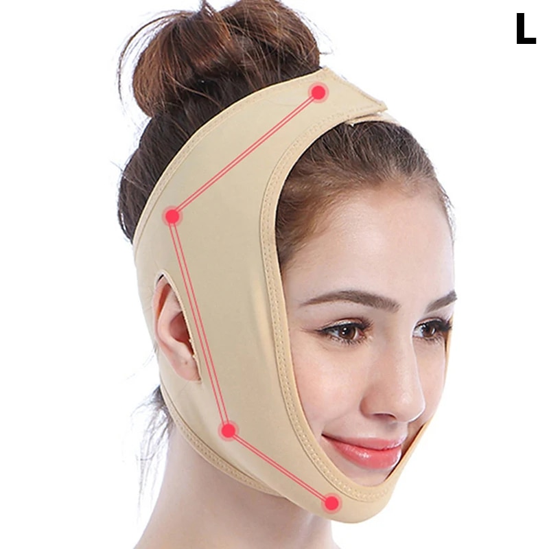 BeliefMelief Profesional Elastic Face Slimming Bandage V Line Face ...
