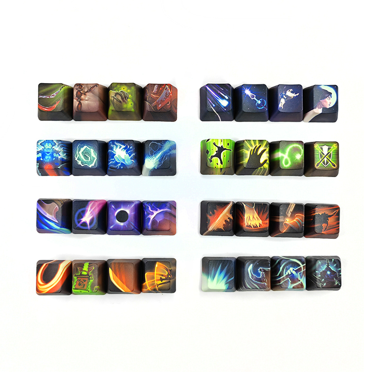 【NEW】 1 set PBT 5 sides dye subbed key caps for mechanical keyboard ...