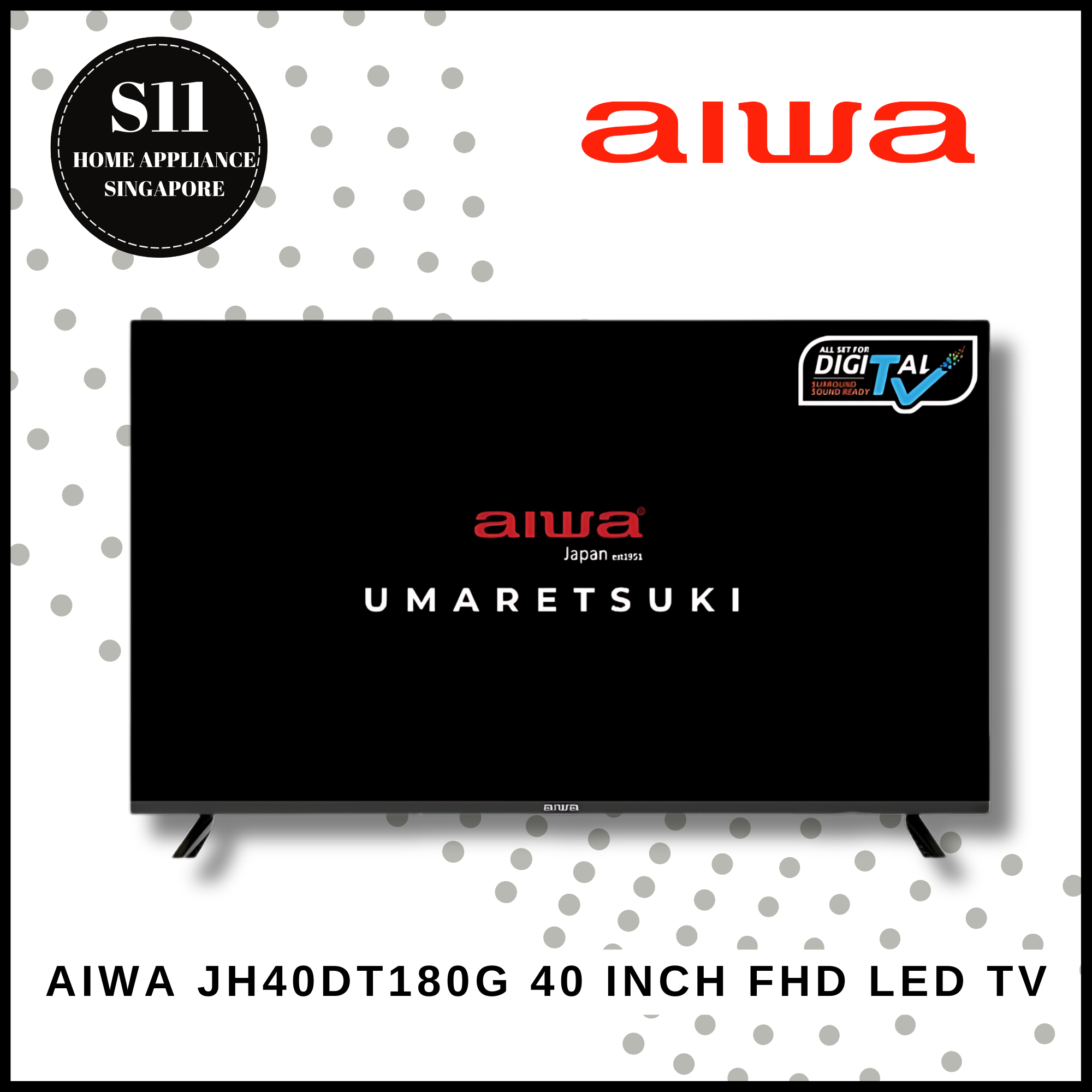 AIWA JH40DT180G 40 INCH FHD LED TV * 3 YEARS LOCAL WARRANTY | Lazada ...