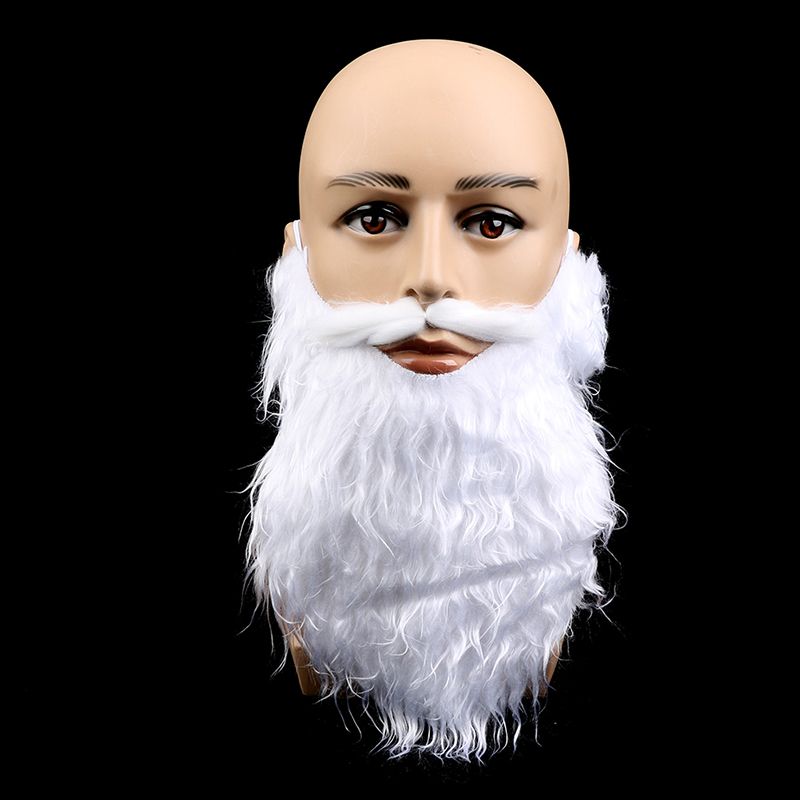 Party performance props Santa Claus white beard fake Beard Set Xmas ...