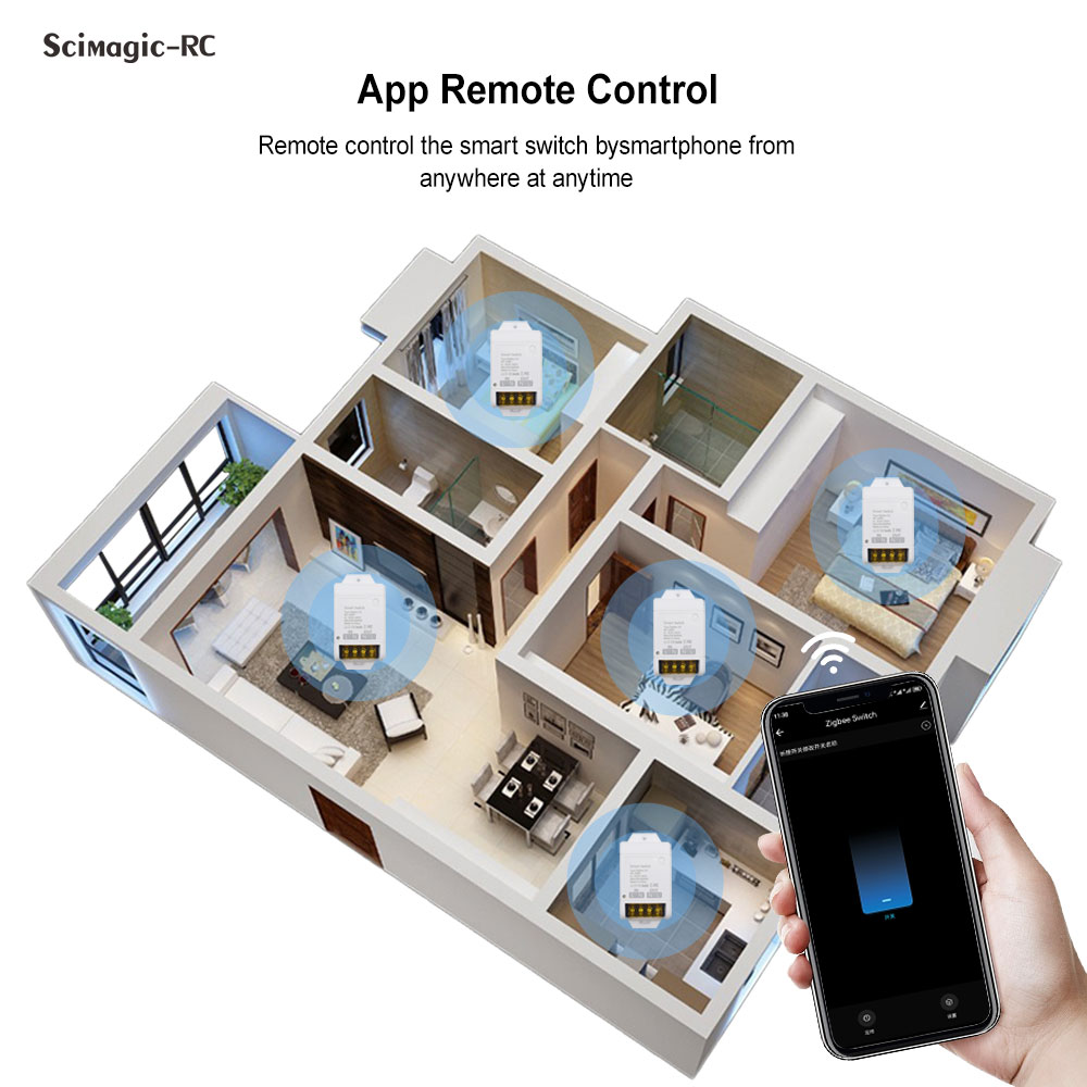 【Flash sale】 smart Tuya switch /ZigBee 30A 6600W / 4000W relay module ...