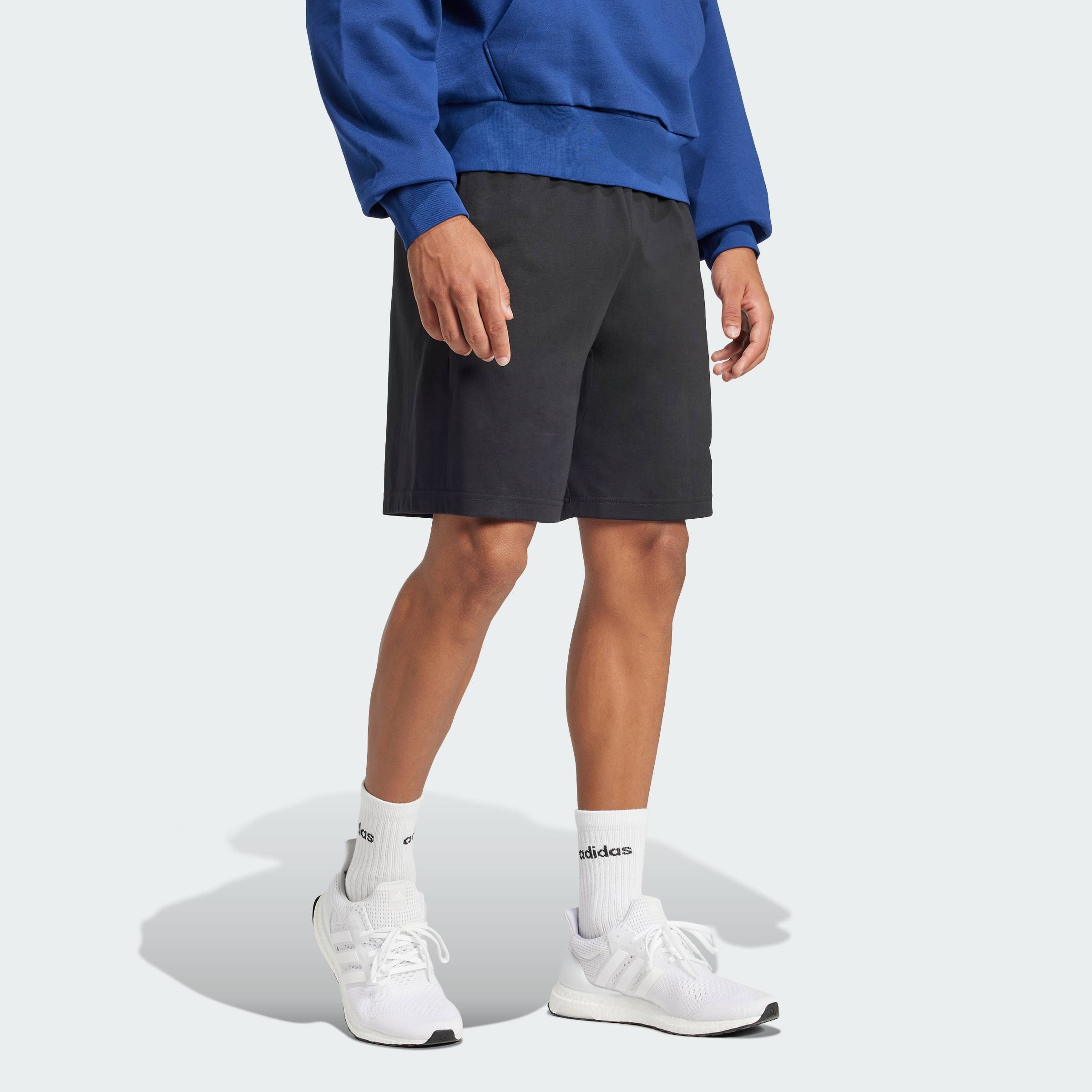 adidas ไลฟ์สไตล์ กางเกงขาสั้นผ้าซิงเกิลเจอร์ซีย์ Essentials Big Logo ...