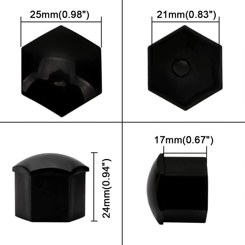 20pcs Car Wheel Nut Caps Protection Anti-Rust Auto Hub Car Tire Screw ...