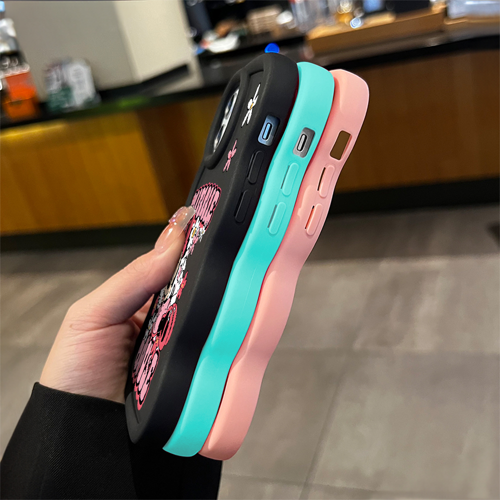 BILI for Redmi A3 A3x Back Cover Cute Minnie Mouse Pattern Design Wavy ...