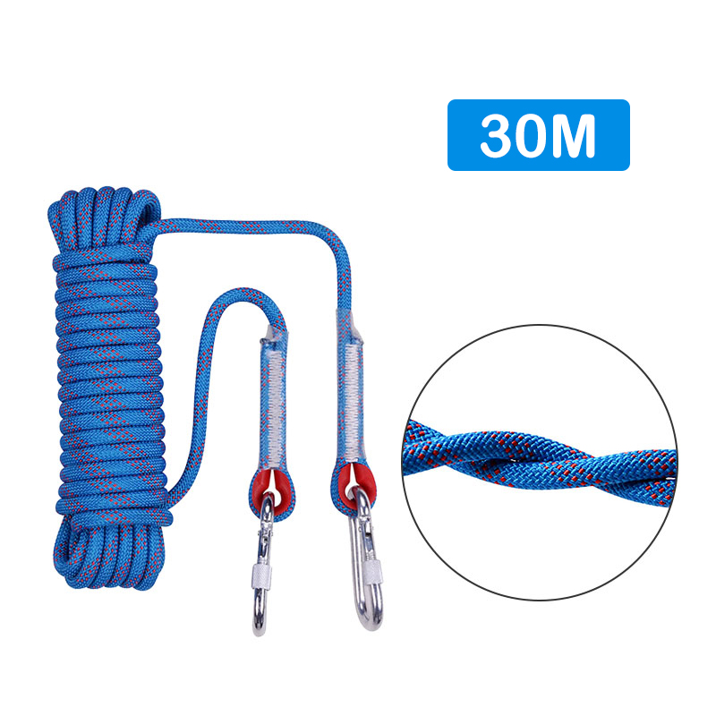 10mm Diameter Safety Rope 10/20/30M Nylon Escape Safety Rappelling Rope ...