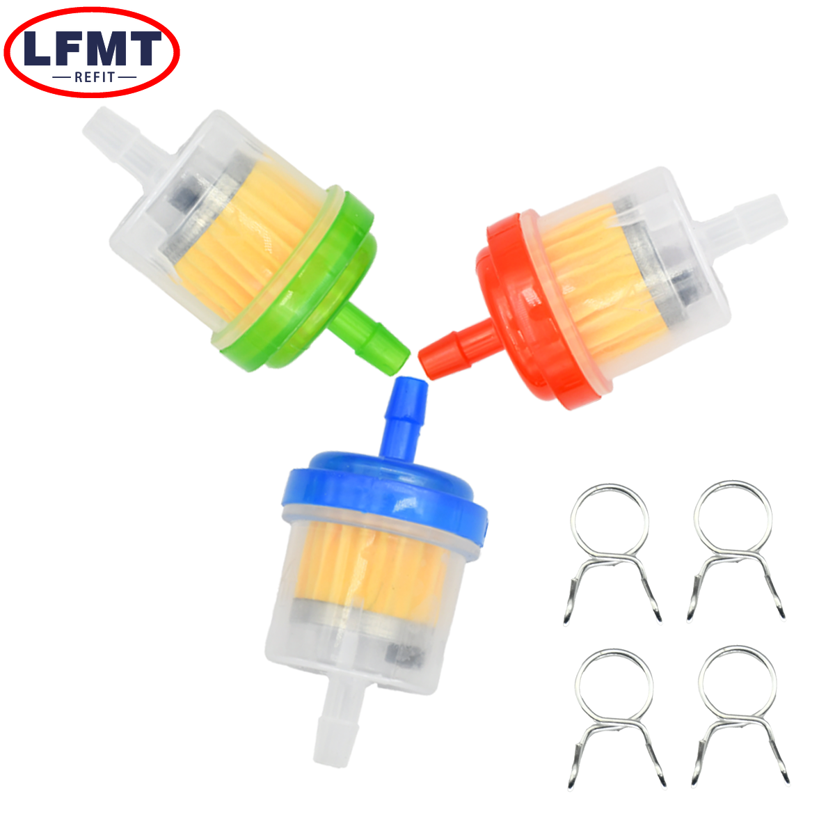 3Colors 6mm Magnet Gas Fuel Filter Cleaner Petrol Hose Line for ATV Pit ...