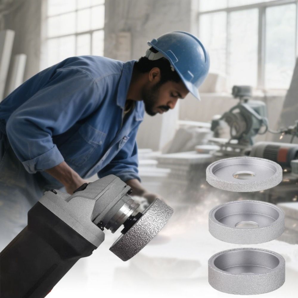 Dry Or Wet Cylinder Type Grinding Head Vacuum Brazed Parallel Edge ...