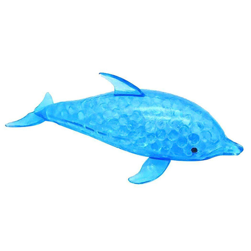 【EcoDealsq】Funny Cute Anti-stress Spongy Dolphin Bead Stress Ball Toy ...