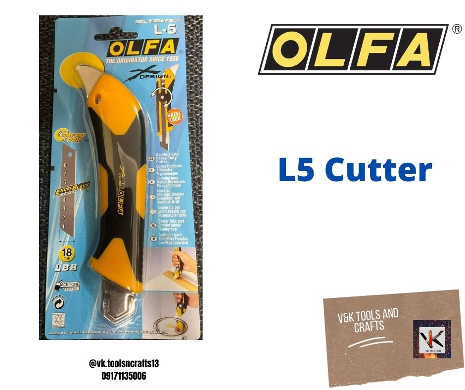 Olfa L5 Comfort Grip 18mm Heavy Duty Cutter | Lazada PH