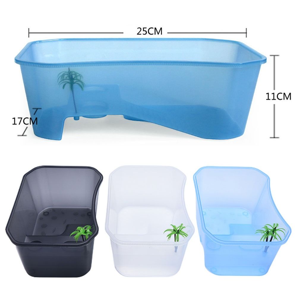 Pet Accessories Basking Ramp Turtle Vivarium Box Water Land Dual Use ...